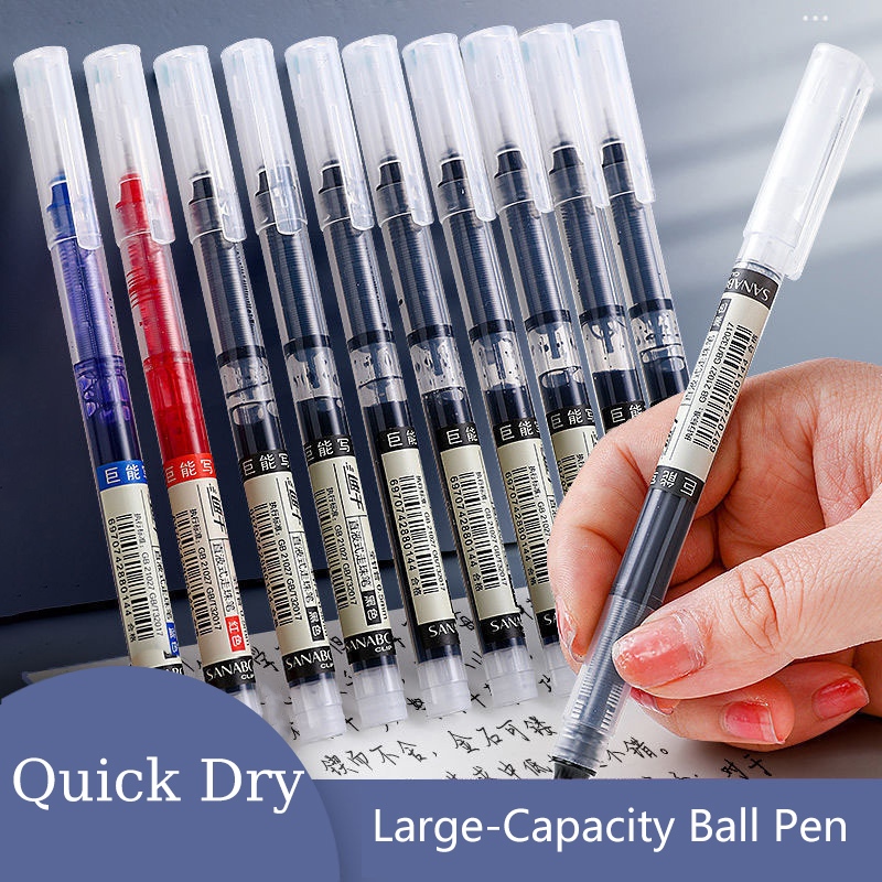 Exam Signature Gel Pen 0.5mm Black Blue Red Ink School Office Student ...