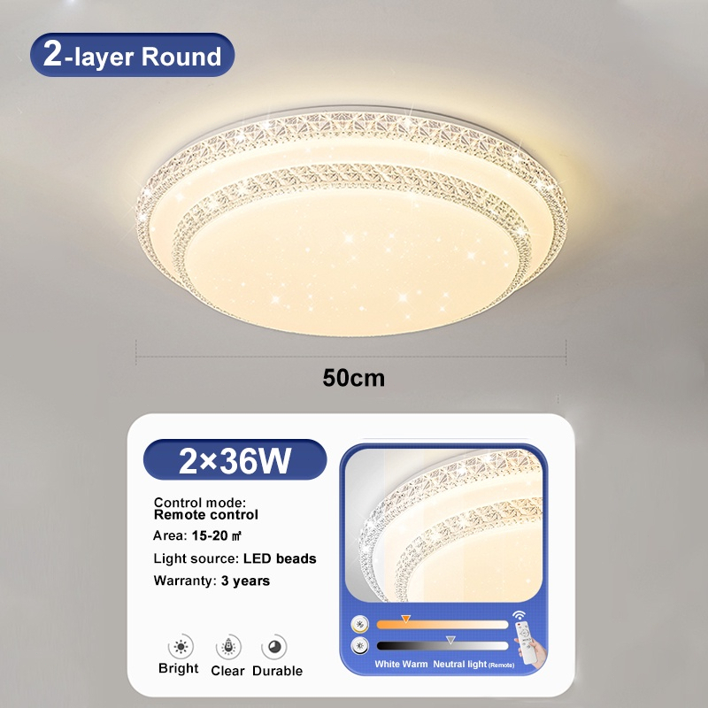 Ceiling Light 3 Color Nordic 220V Corridor Led Living Room Bedroom ...