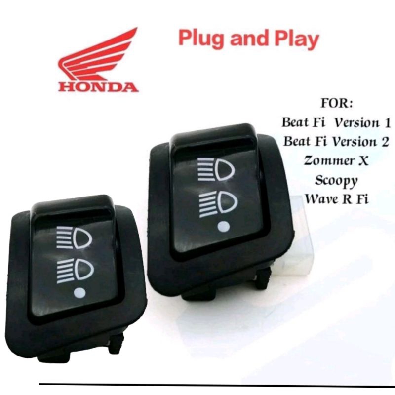 Tri-Switch for Honda beat Fi v1v2,wave RSX,wave110r,scoopy,zoomer plug ...