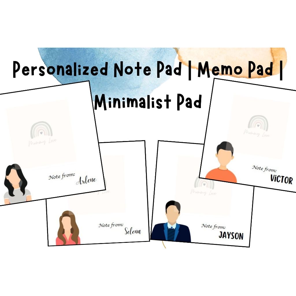Personalized Pad | Customized Memo Pad | Notepad | Memo | Minimalist ...