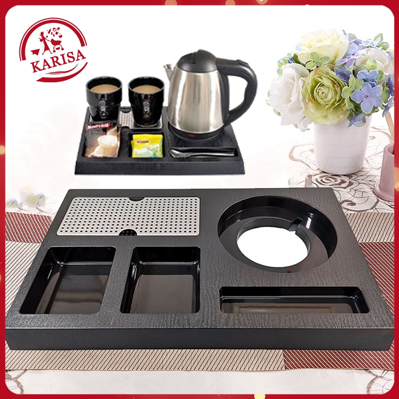 Hotel Kettle Tray Black Kettle Tray Set Hotel Amenity Trays | Shopee ...
