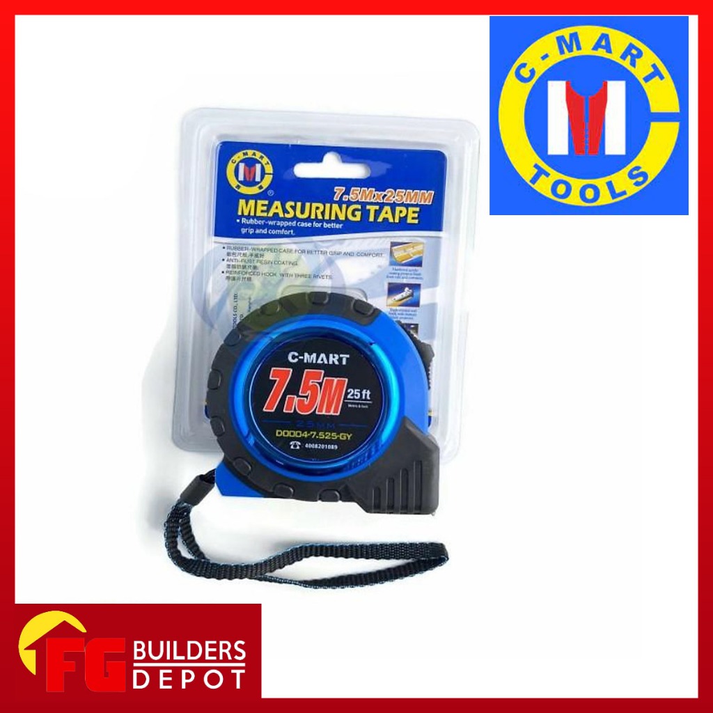 C MART MEASURING TAPE D0004 7-5MX25MM | Shopee Philippines