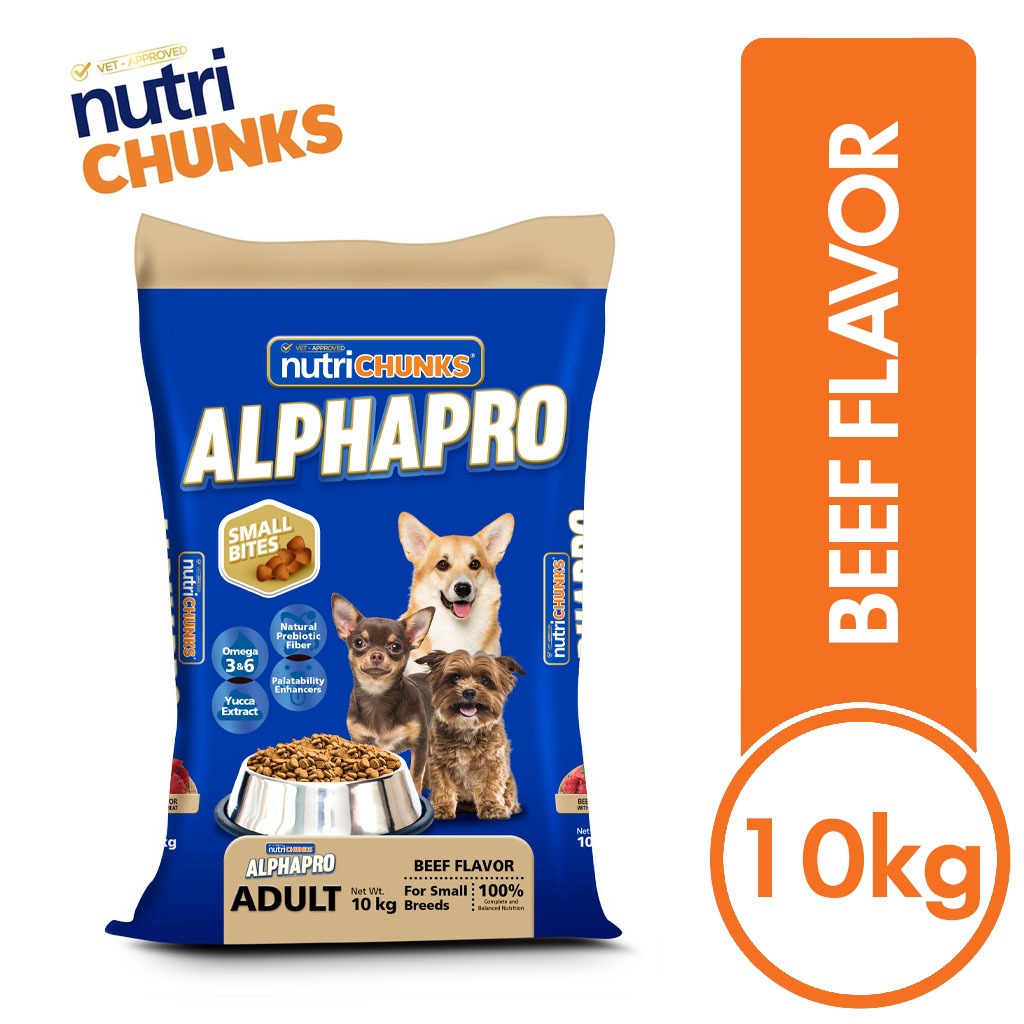 ALPHAPRO Small Bites Adult Beef 10kg | Shopee Philippines