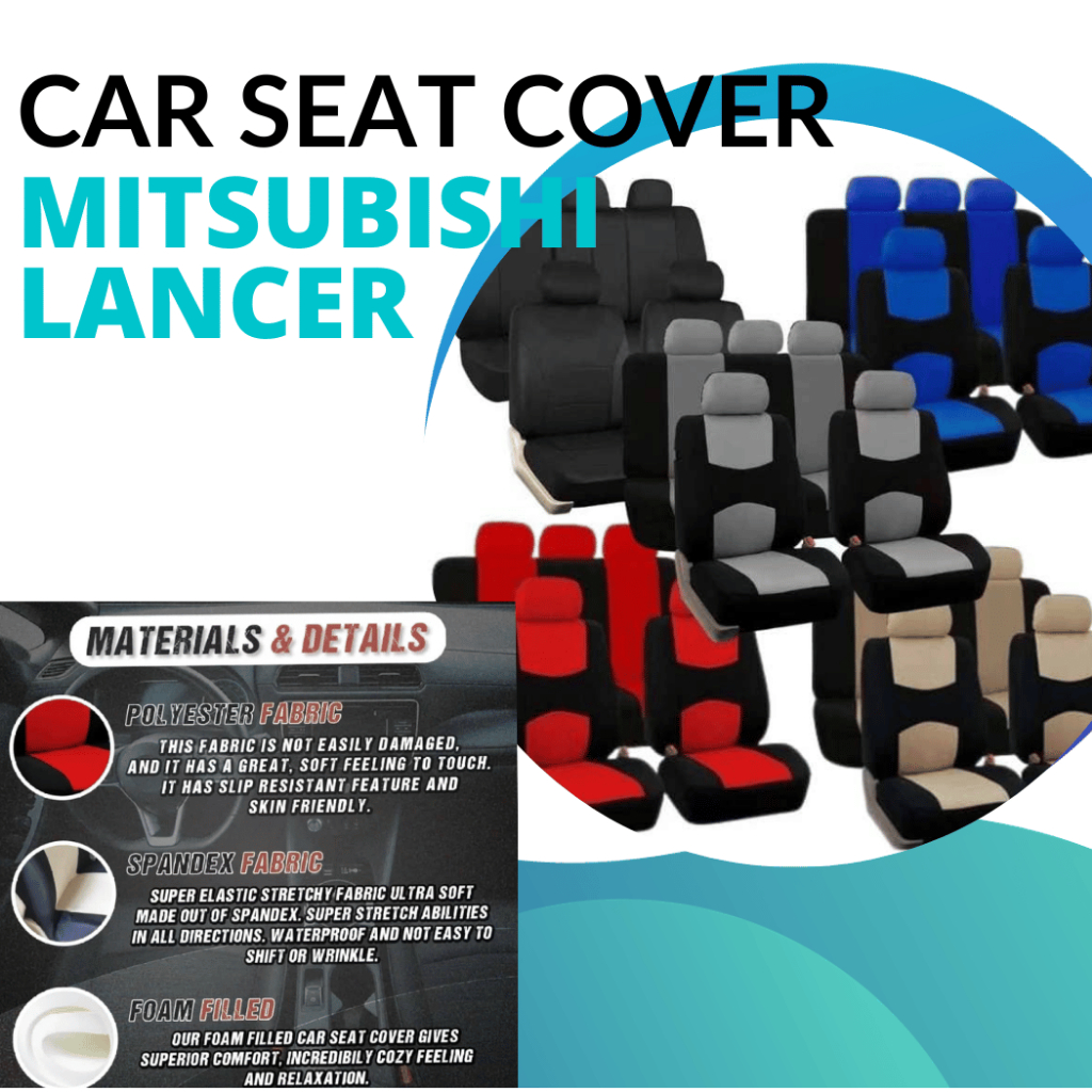 Mitsubishi Lancer Car Seat Cover Set for 5 Seaters | Shopee Philippines