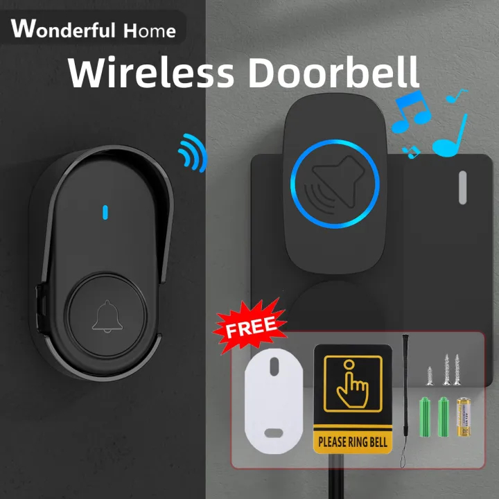 Wireless Doorbell Waterproof AC 100-240V 300M Remote door bell home 38 ...