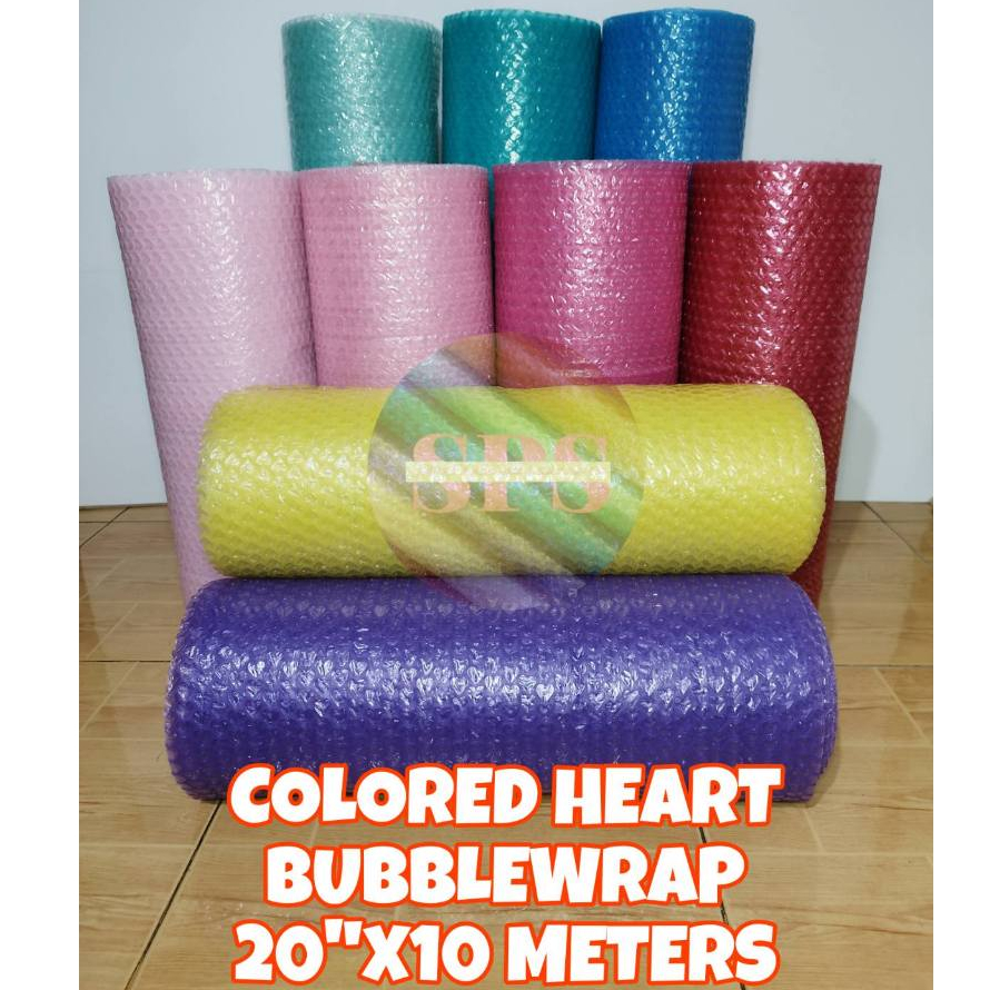 HEART SHAPE COLORED BUBBLE WRAP | Shopee Philippines