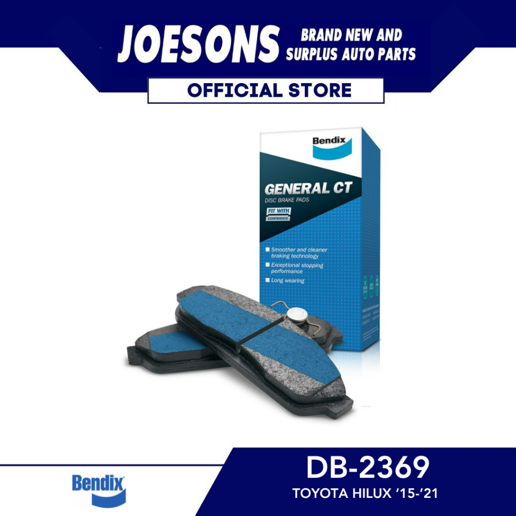 DB-2369 BRAKE PAD FRONT TOYOTA HILUX 2015-2021 (BENDIX) | Shopee ...