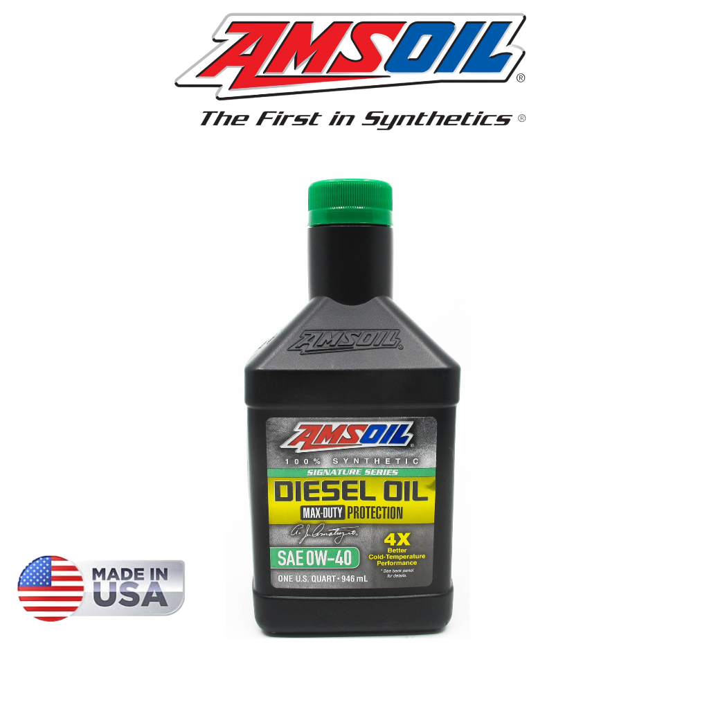 AMSOIL 0W40 Diesel Max Duty Engine Oil Fully Synthetic (1 Quart ...