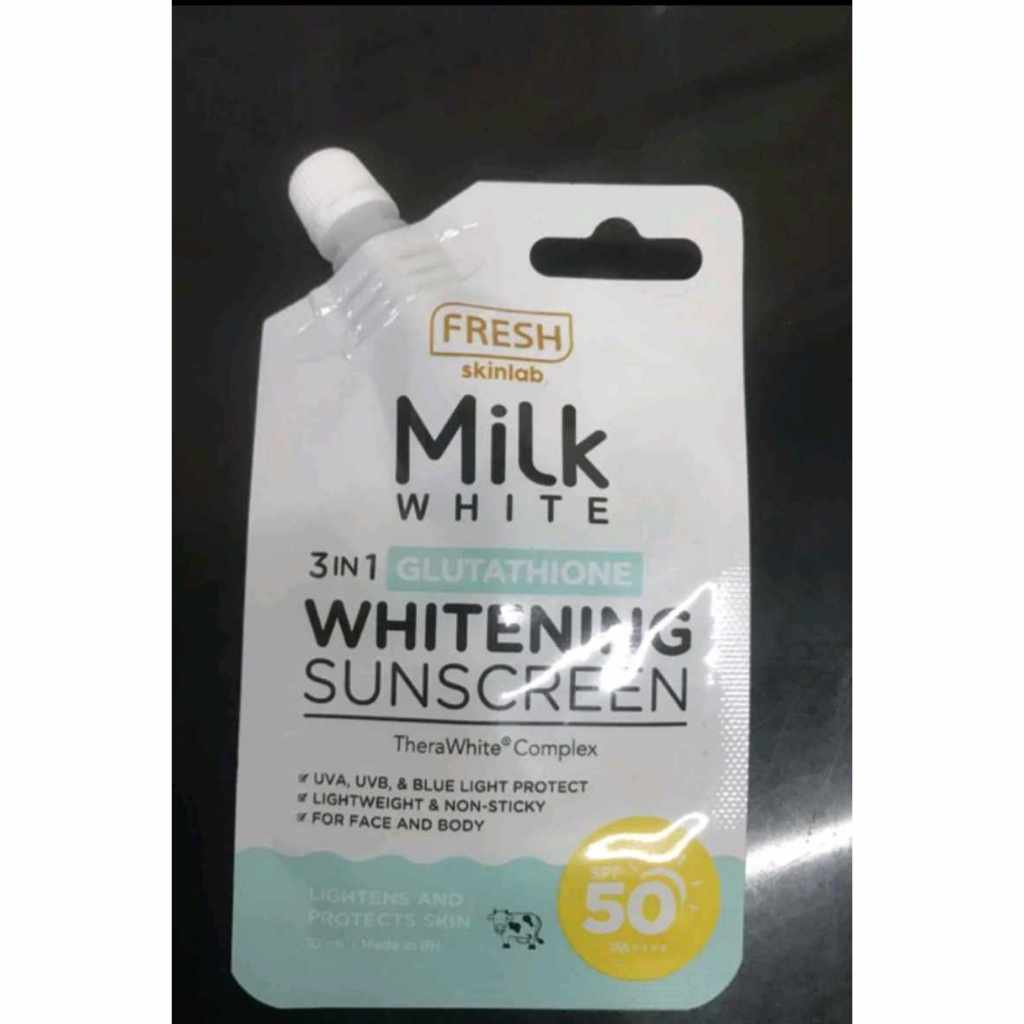 FRESH SKINLAB MILK WHITE 3in1 Glutathione Whitening Sunscreen SPF50 ...