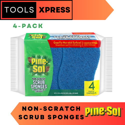 Pine Sol Non Scratch Scrub Sponges 4 pcs | Shopee Philippines