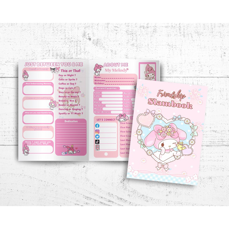 My Melody Slambook (Batang 90s Autograph Book) | Shopee Philippines