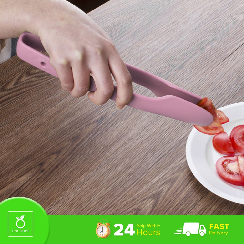 3 Pcs Plastic Tongs Salad Tongs Set Kitchen Set Different Colors Tong ...