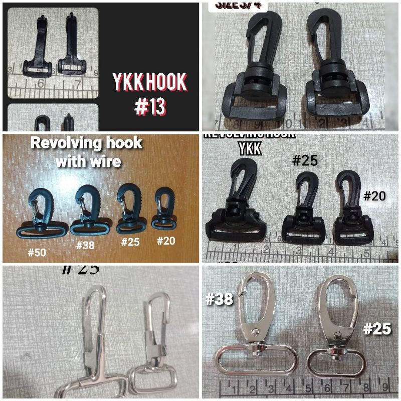 1pcs Plastic & Metal swivel snap hook, Revolving hook for bags | Shopee ...