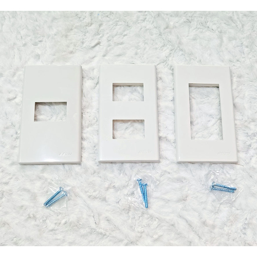 BOX 10PCS ROYU WIDE Series Plate Cover Outlet Switch 1 2 3 Gang RWP1 ...