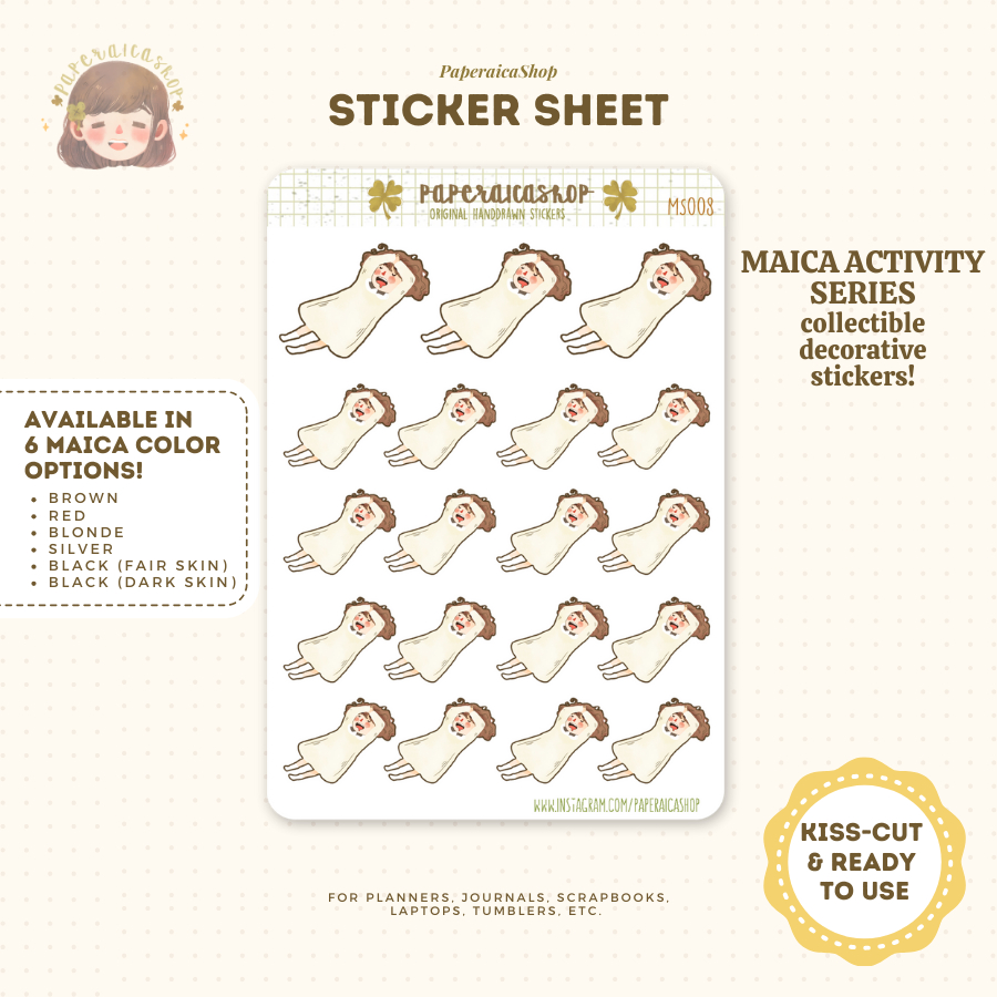 Cute Sleeping Stickers, Sleep Stickers, Night Stickers, Bed Stickers ...