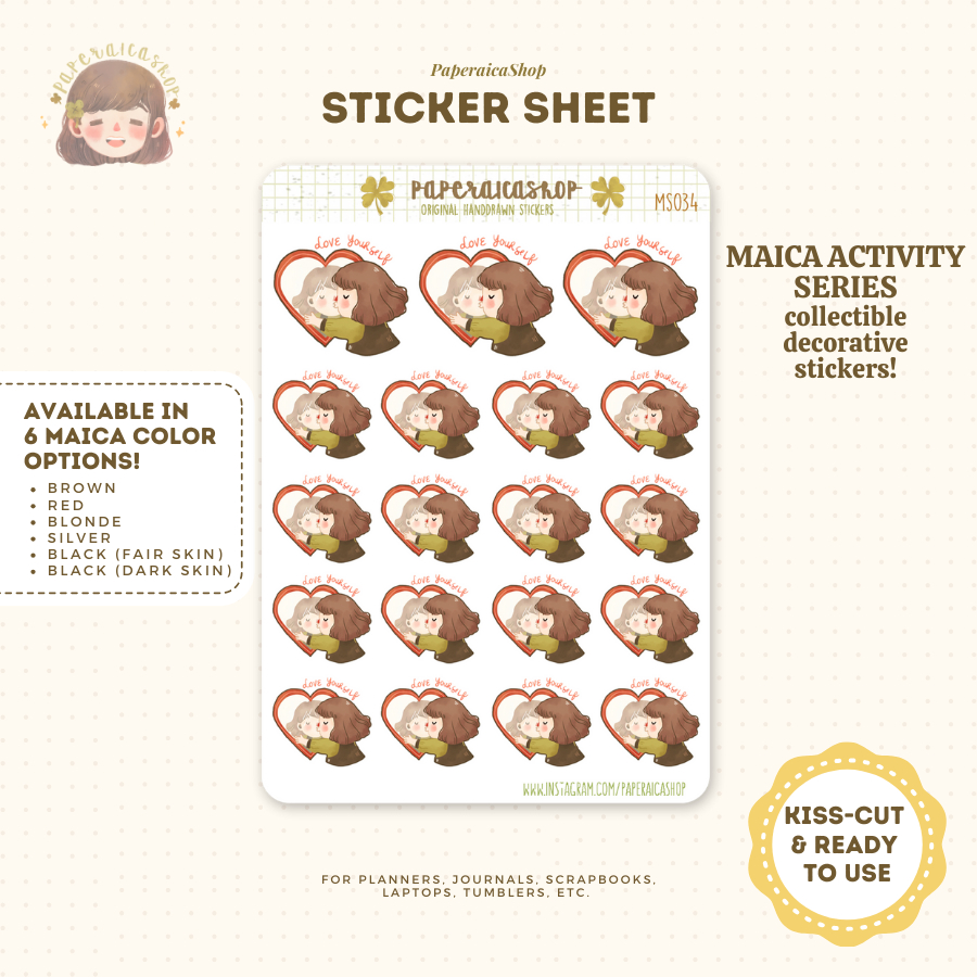 Love Yourself Stickers, Love Girl Stickers, Self Love Stickers, Love ...
