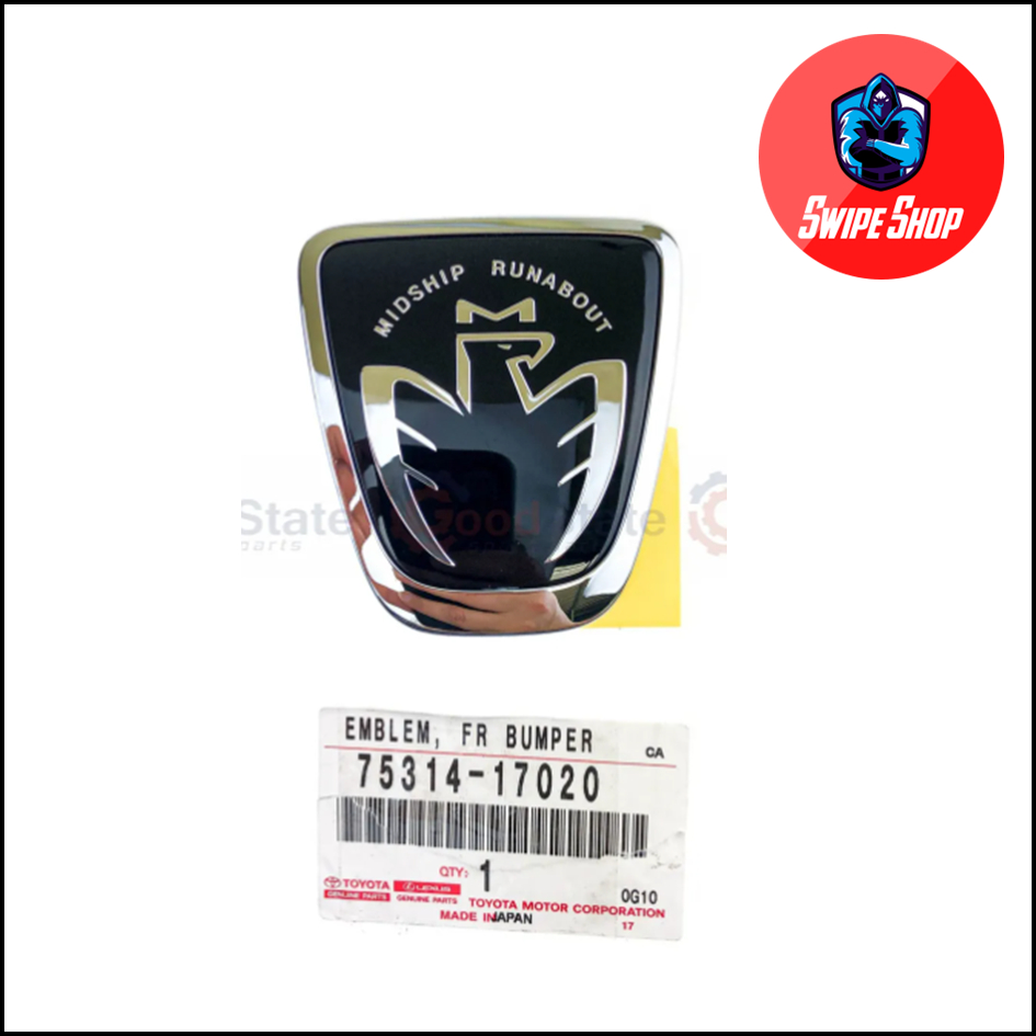 Toyota MRS MR2 Midship Runabout Black Emblem SEALED Genuine Toyota ...