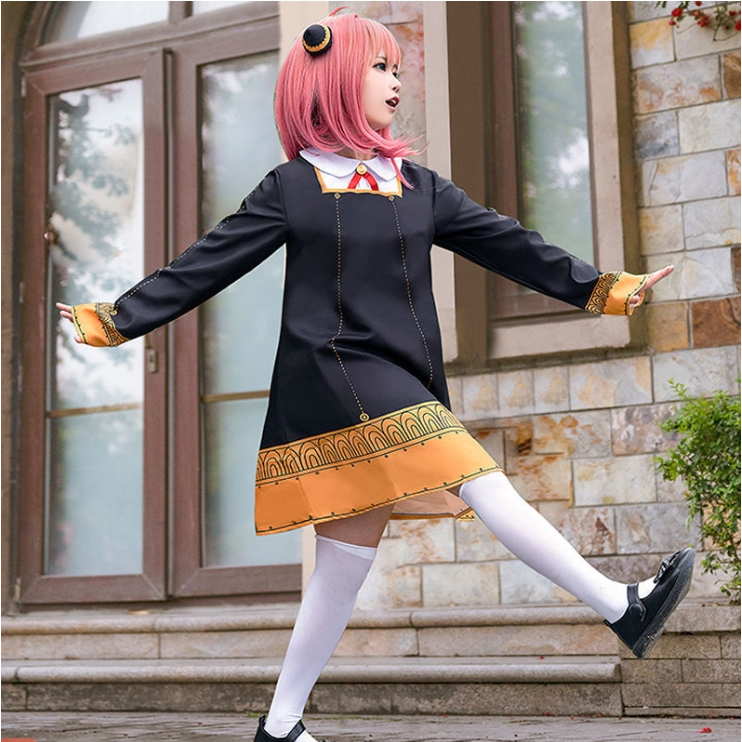 Anime Spy X Family Cosplay Anya Forger Cosplay Costume full set Adults ...