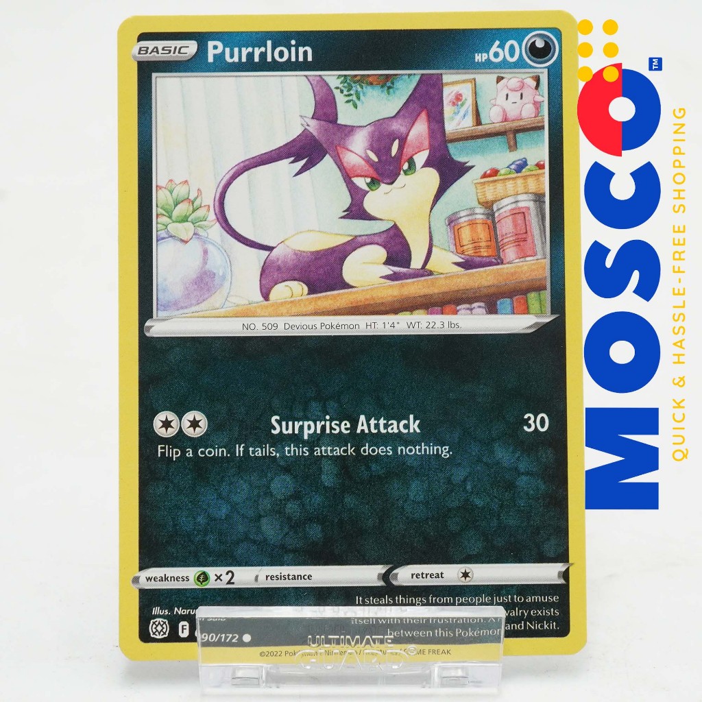 Purrloin - 090/172 - Common Sword & Shield: Brilliant Stars | Pokemon ...