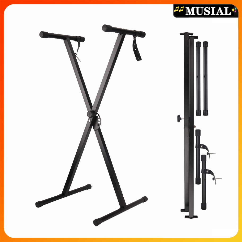 Portable Keyboard Stand X-type Folding Piano Keyboard Rack Metal Stand ...