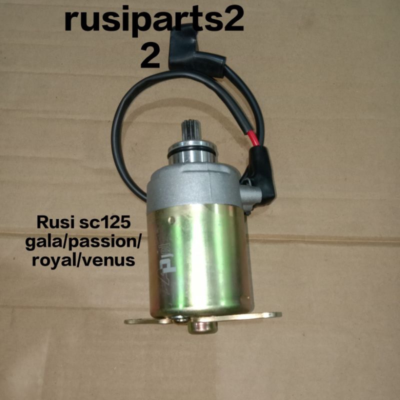 Rusi sc125 gala/passion/royal/venus starter motor orig. | Shopee ...