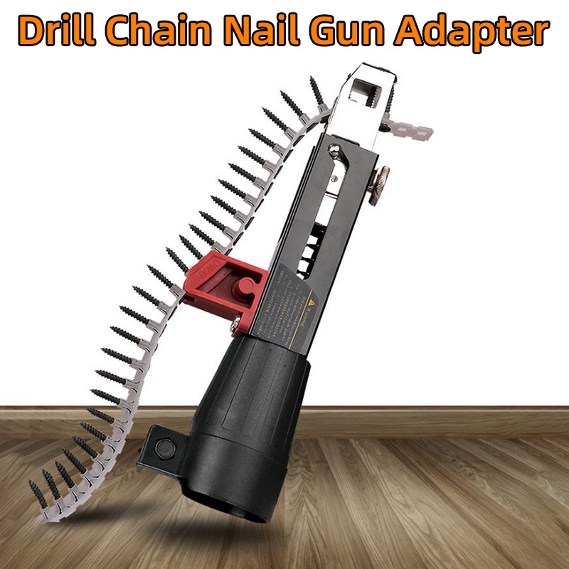 Automatic Chain Nail Gun Adapter Power Drill Attachment With Screws ...