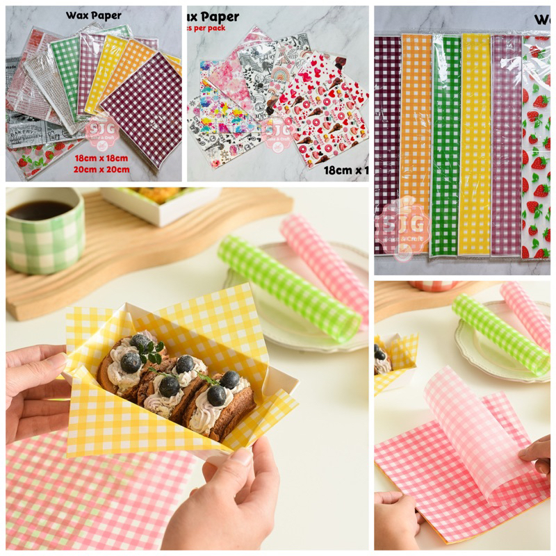 Wax paper bento wax paper 50 pcs | Shopee Philippines