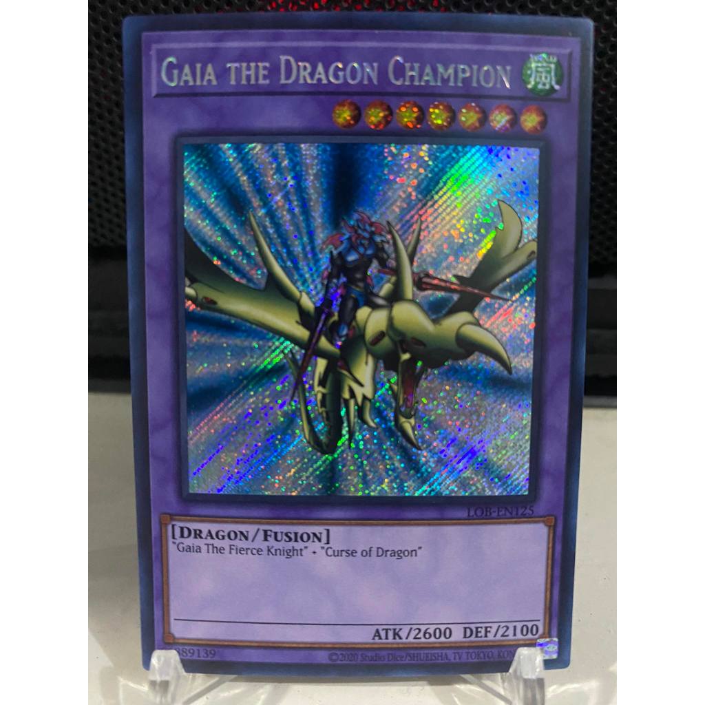 Gaia the Dragon Champion - LOB-EN125 - Secret Rare Unlimited (25th ...