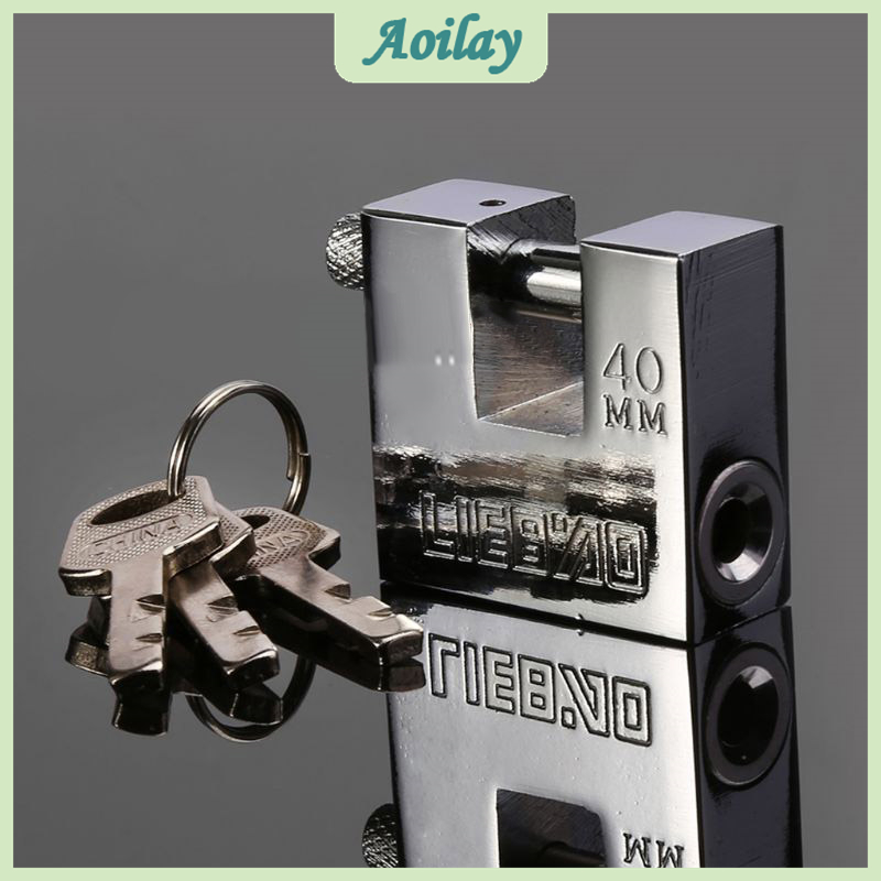 90mm Heavy Duty Padlock Super Large Stainless Steel Burglar Padlock ...