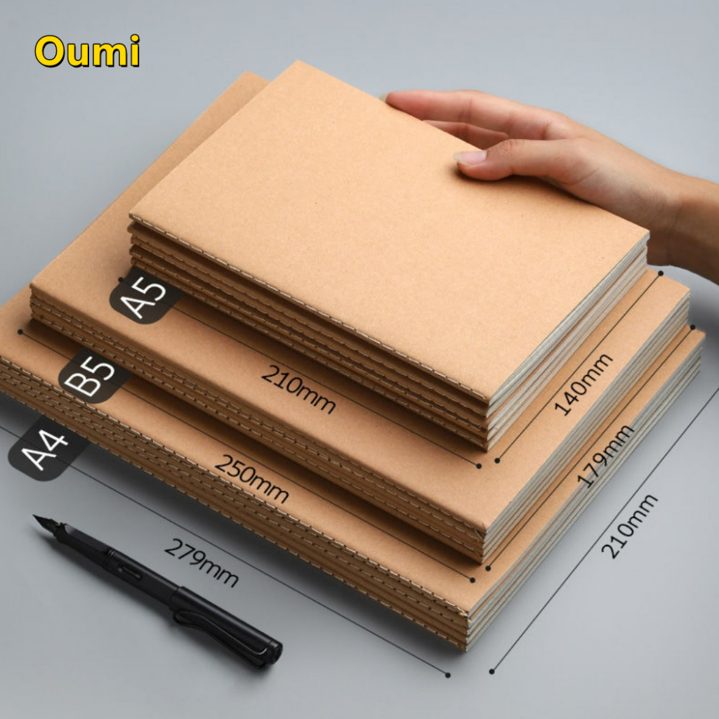 Oumi MUJI Notebook A5 / B5 Blank Line Grid Notebooks | Shopee Philippines