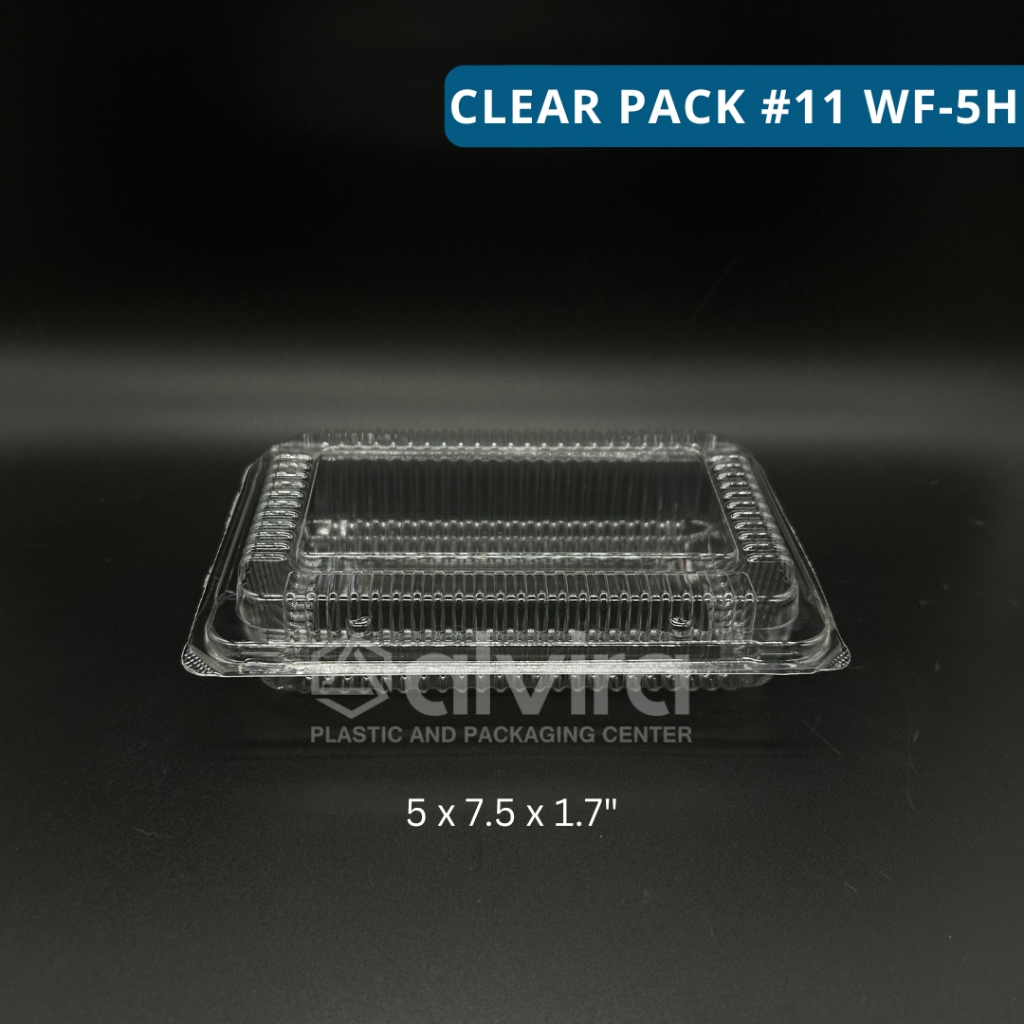 10pcs Clear Pack Clamshell square, rectangle, round for pastry, cake ...