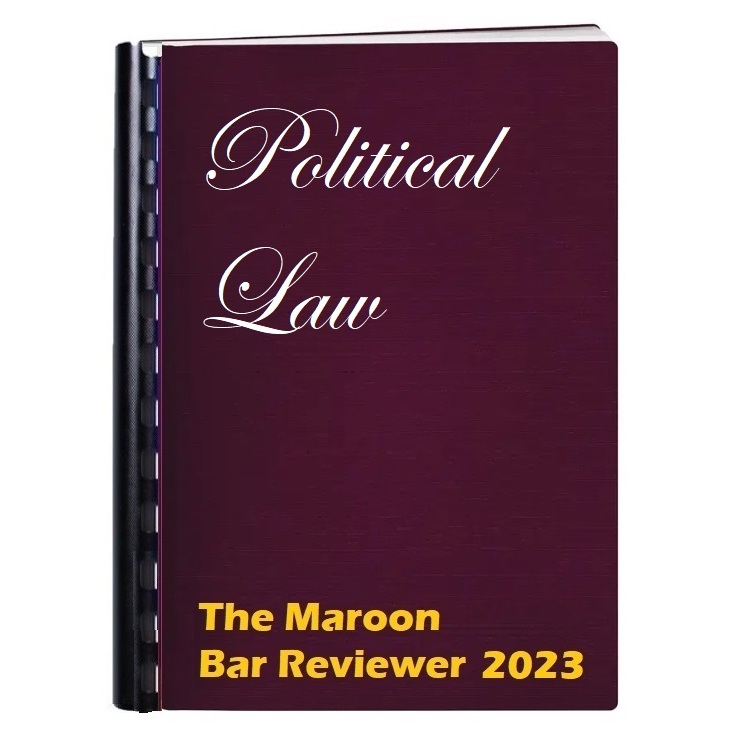 The Maroon Bar Reviewer 2023 - POLITICAL LAW | Shopee Philippines