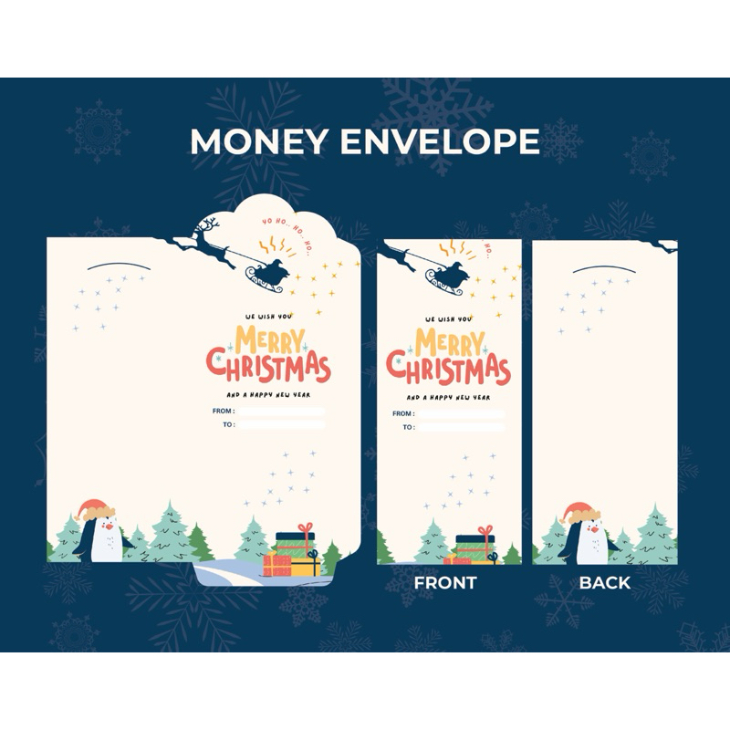 CHRISTMAS ANGPAO/ENVELOPE - MONEY ENVELOPE FOR CHRISTMAS SEASON ...