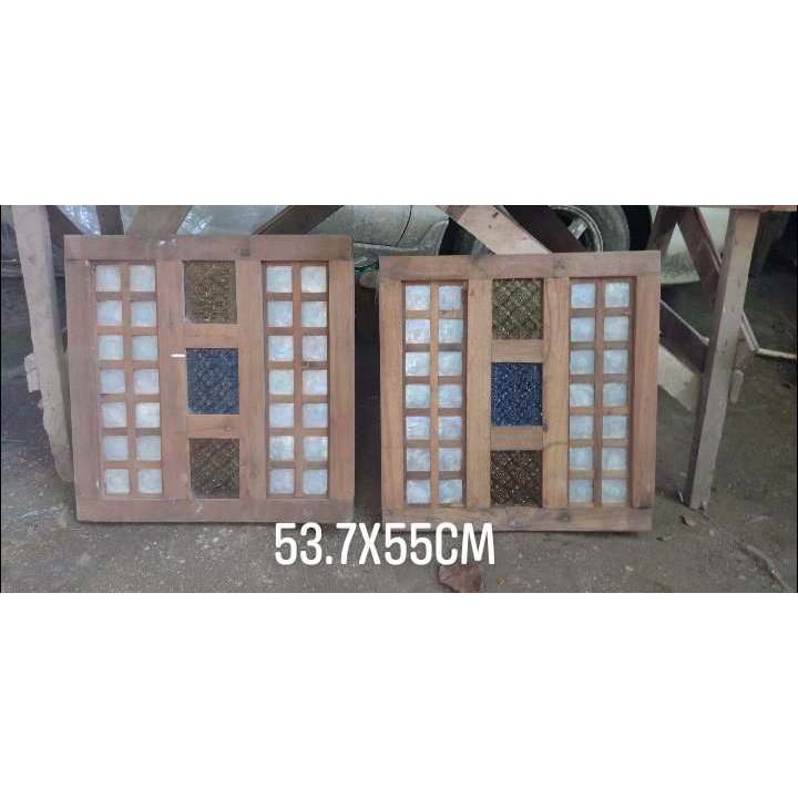 53.7x55cm Capiz-Glass Awning Window Panel | Shopee Philippines