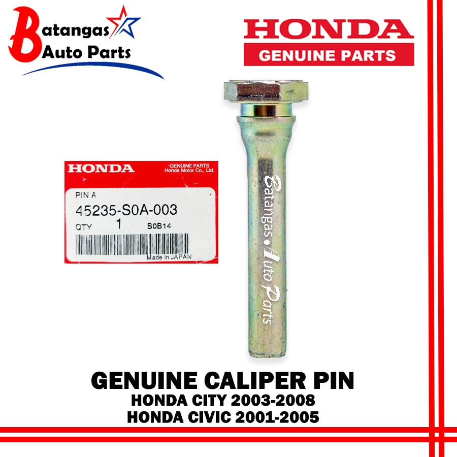 HONDA CALIPER PIN HONDA CITY 2003-2008 / HONDA CIVIC 2001-2005 | Shopee ...