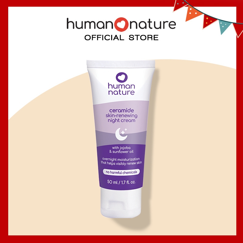 Human Nature Ceramide Skin-Renewing Night Cream 50ml Moisture ...
