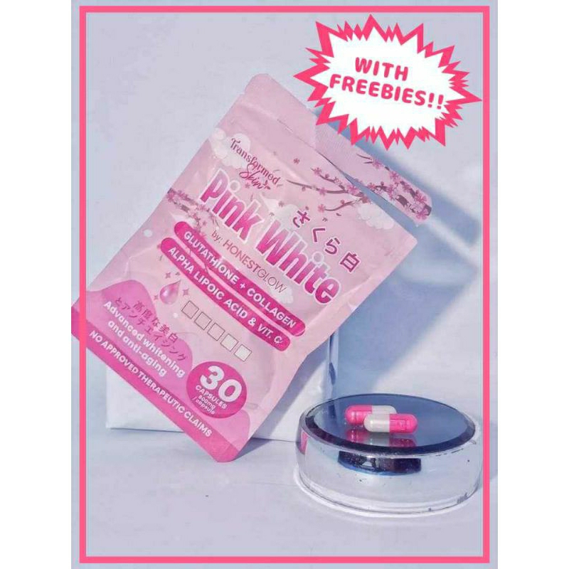 Honest Glow Pink White Glutathione Capsule(30capsules) | Shopee Philippines