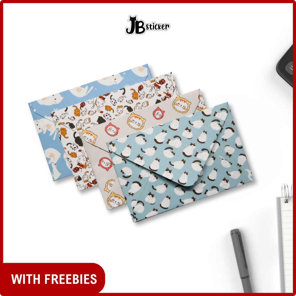 5pcs Cat Envelopes, Toploader Envelope, Card Envelope, Gift Envelope ...