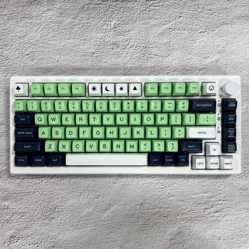 Mint 173 Keys ABS Doubleshot SA Profile Keycaps Set for Mechanical ...