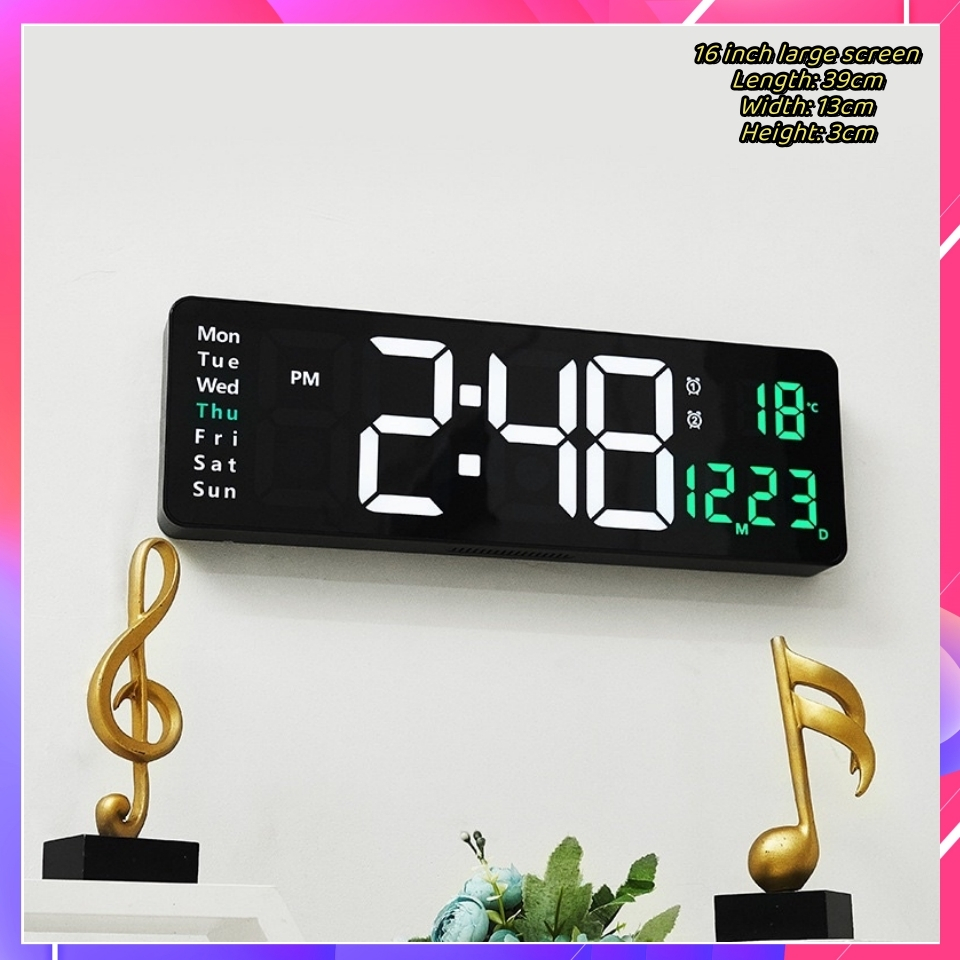 15-inch Large screen display clock Nordic digital clock simple living ...