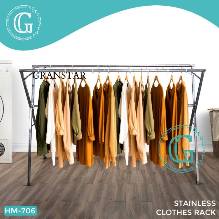 Foldable Sampayan Stainless Steel Clothes Rack Laundry Drying Perfect ...