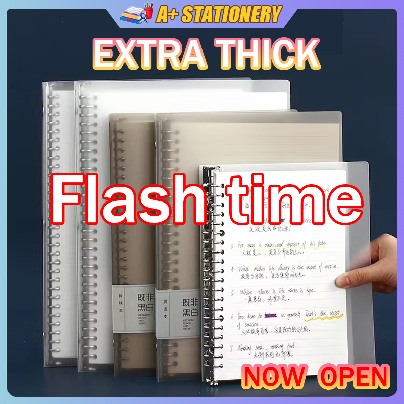 Notebook A5/B5/A4 Refillable Binder Cover Notebook Loose Leaf 60 sheets ...