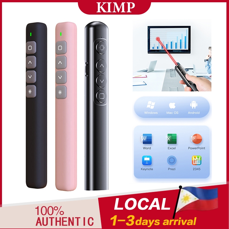 PPT Remote Wireless Pointer Presenter USB Clicker Pen for PC Laptop ...