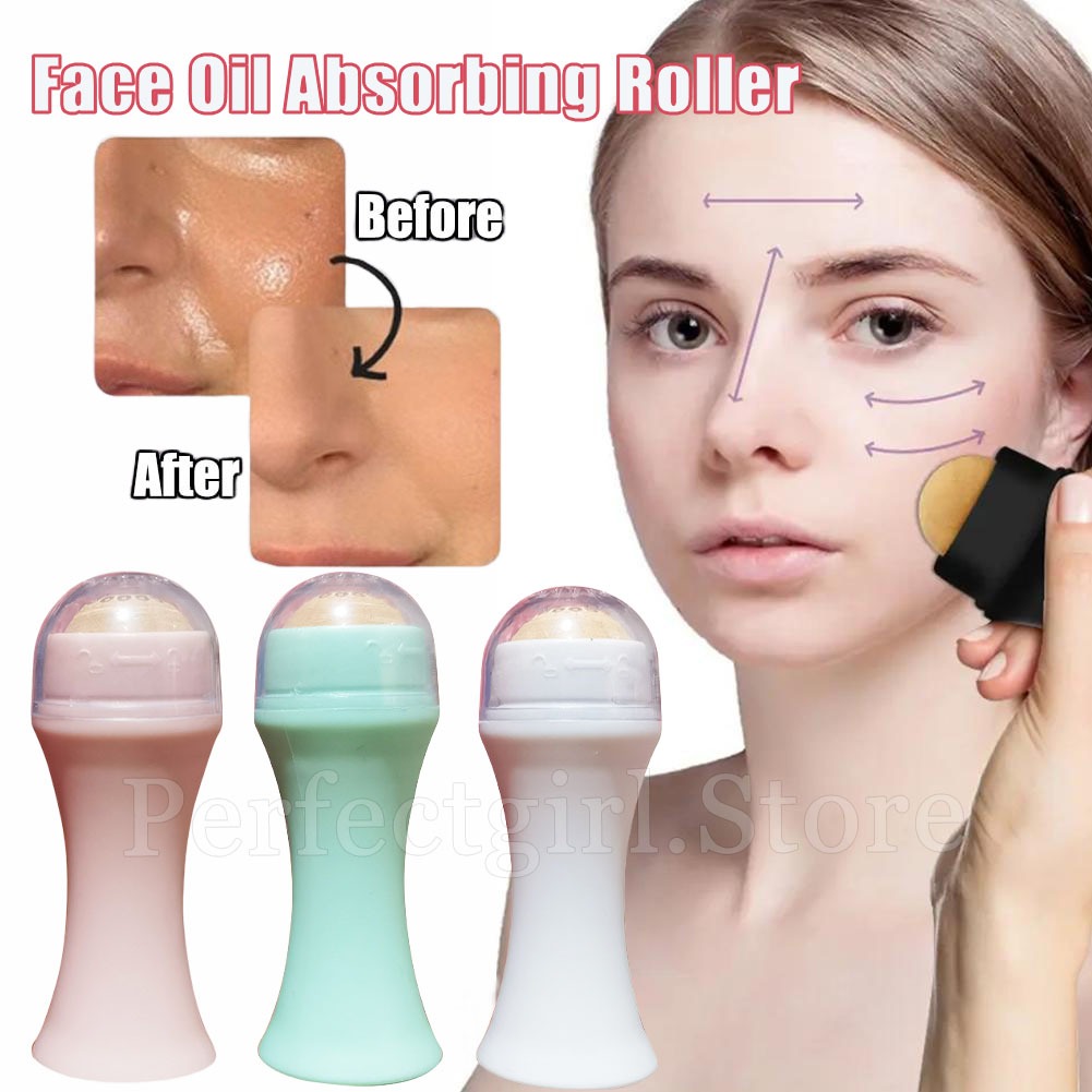 Face Oil Absorbing Roller Natural Volcanic Stone Face T-zone Oil ...