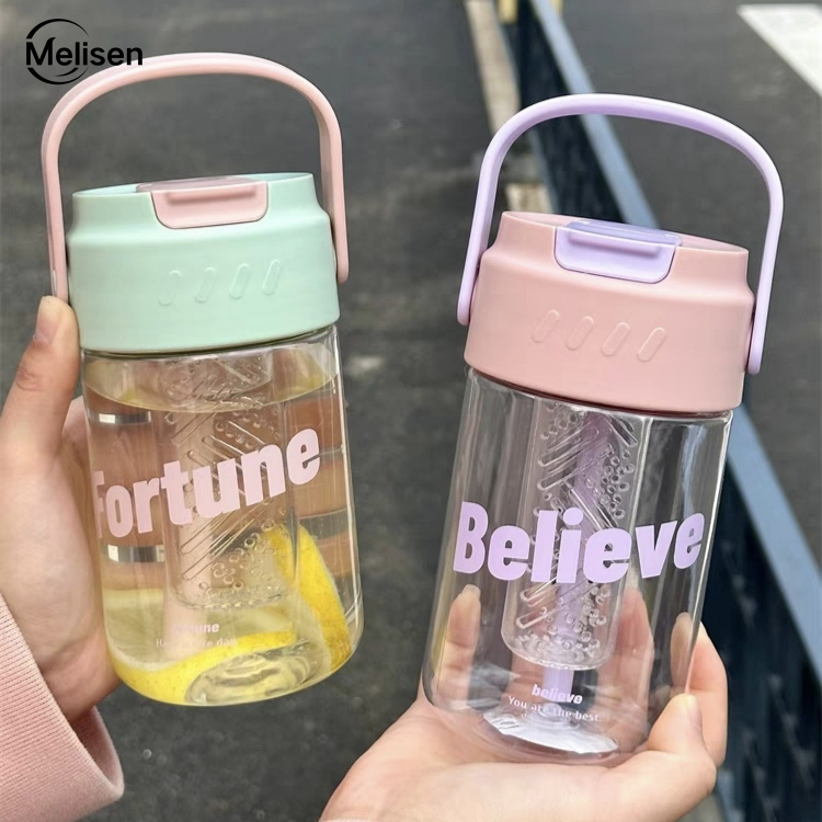Portable High-Value Water Cup Student Water Bottle Straw Cup With ...