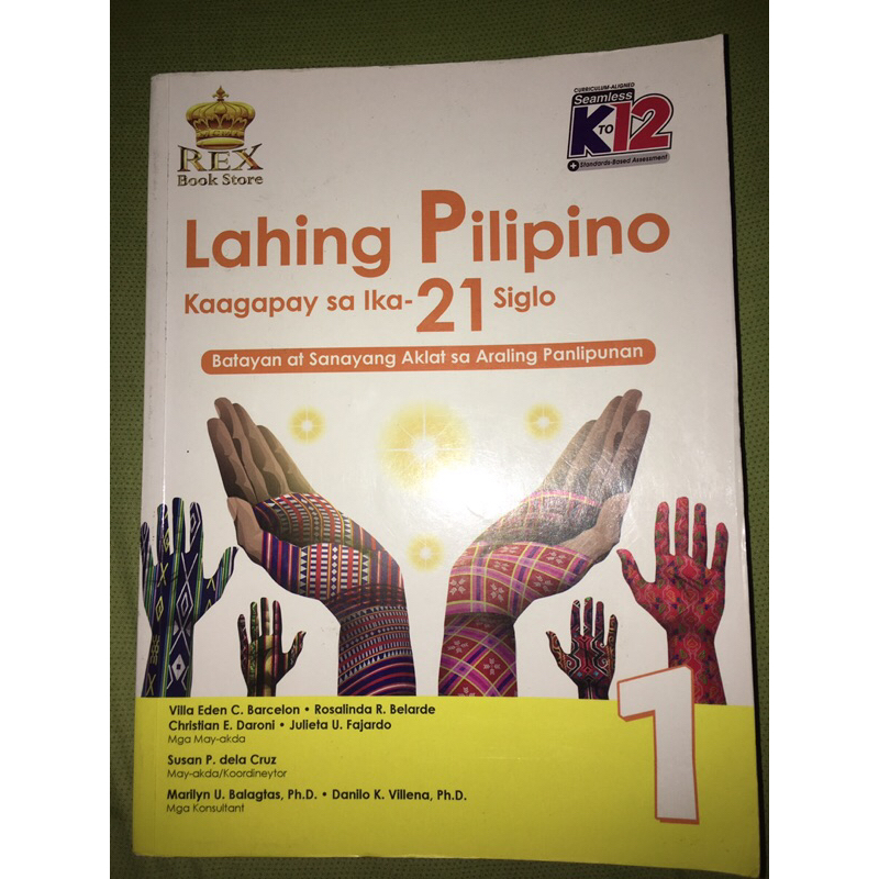 Lahing Pilipino Kaagapay Sa ika-21 Siglo Grade 1 REX BOOKSTORE 2019 ...