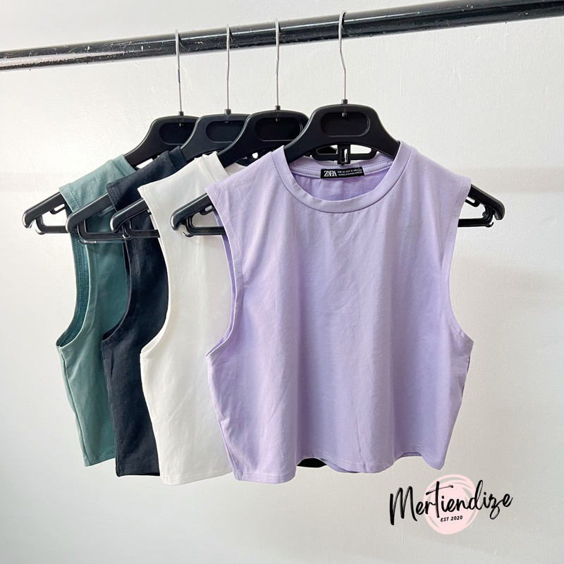 Zara Basic Tank Top | Authentic Overruns | Shopee Philippines