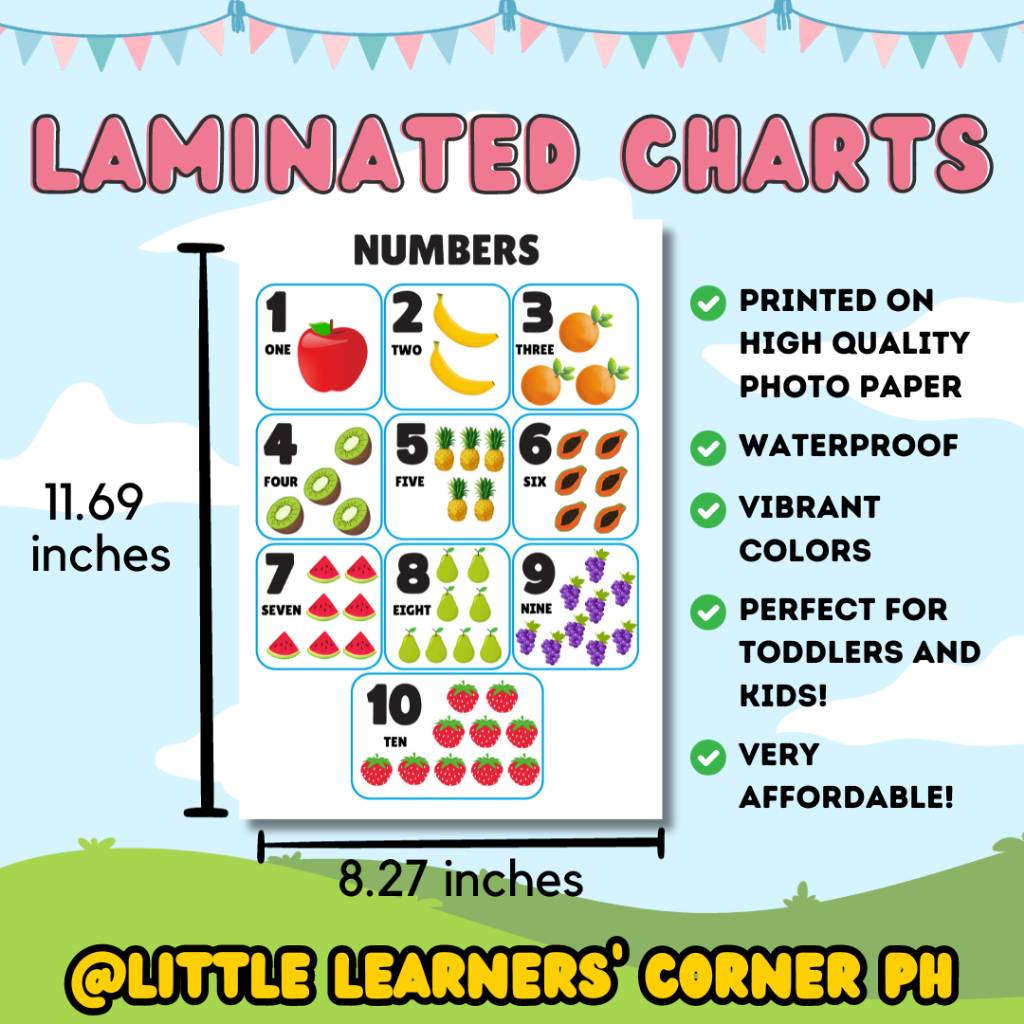 Laminated Educational Charts | Shopee Philippines