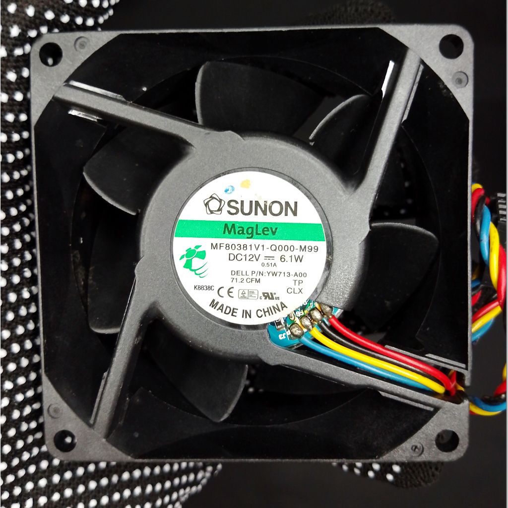 ORIGINAL SUNON 12V DC 6.1/9.1W Blower Cooling Exhaust 80MMx80MMx38MM ...