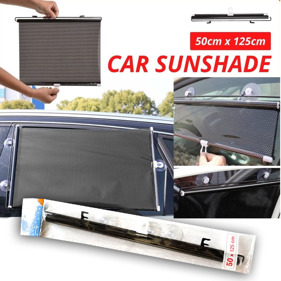 Universal Car Tint Rolling SUNSHIELD windshield Shade Cover 50cm x ...